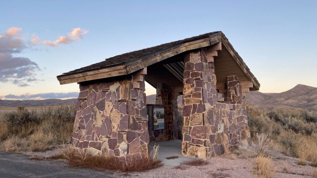 Oregon Trail Big Hill Monument in the Bear River Heritage Area